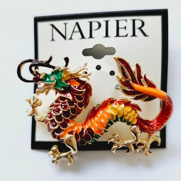 Napier | Jewelry | 22 Napier Year Of The Dragon Pin Brooch Chinese New ...